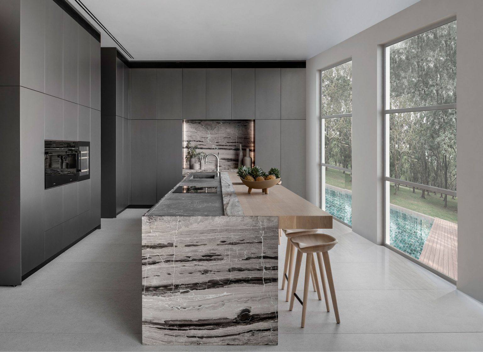 מטבח לאק שחור קלאסי - SEMEL KITCHENS
