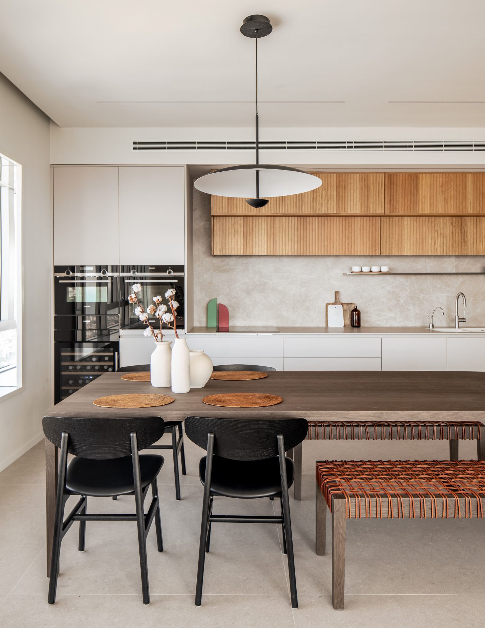 מטבח קשמיר בשילוב עץ אלון - SEMEL KITCHENS